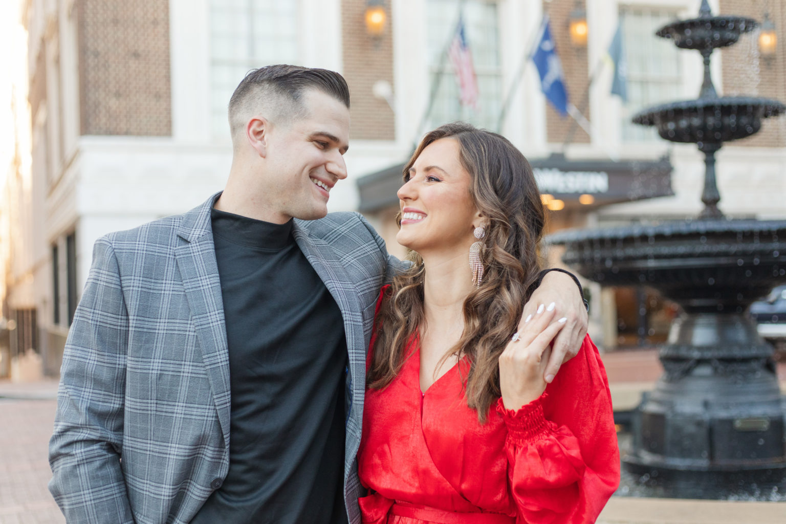 Rachel & Zachary | Downtown Greenville Engagement Portraits