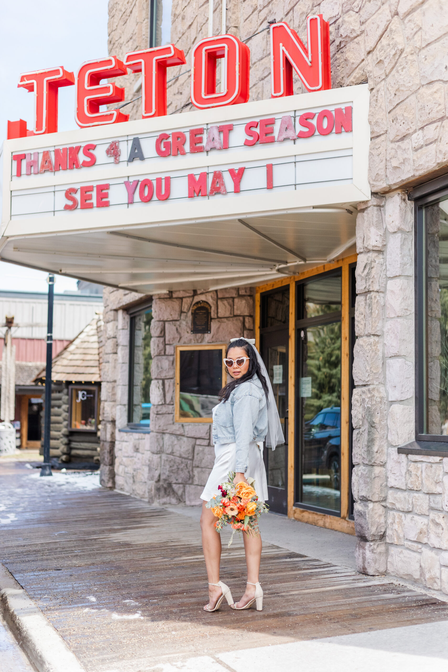 Fun, Flirty Bridal Portraits at Million Dollar Cowboy Bar