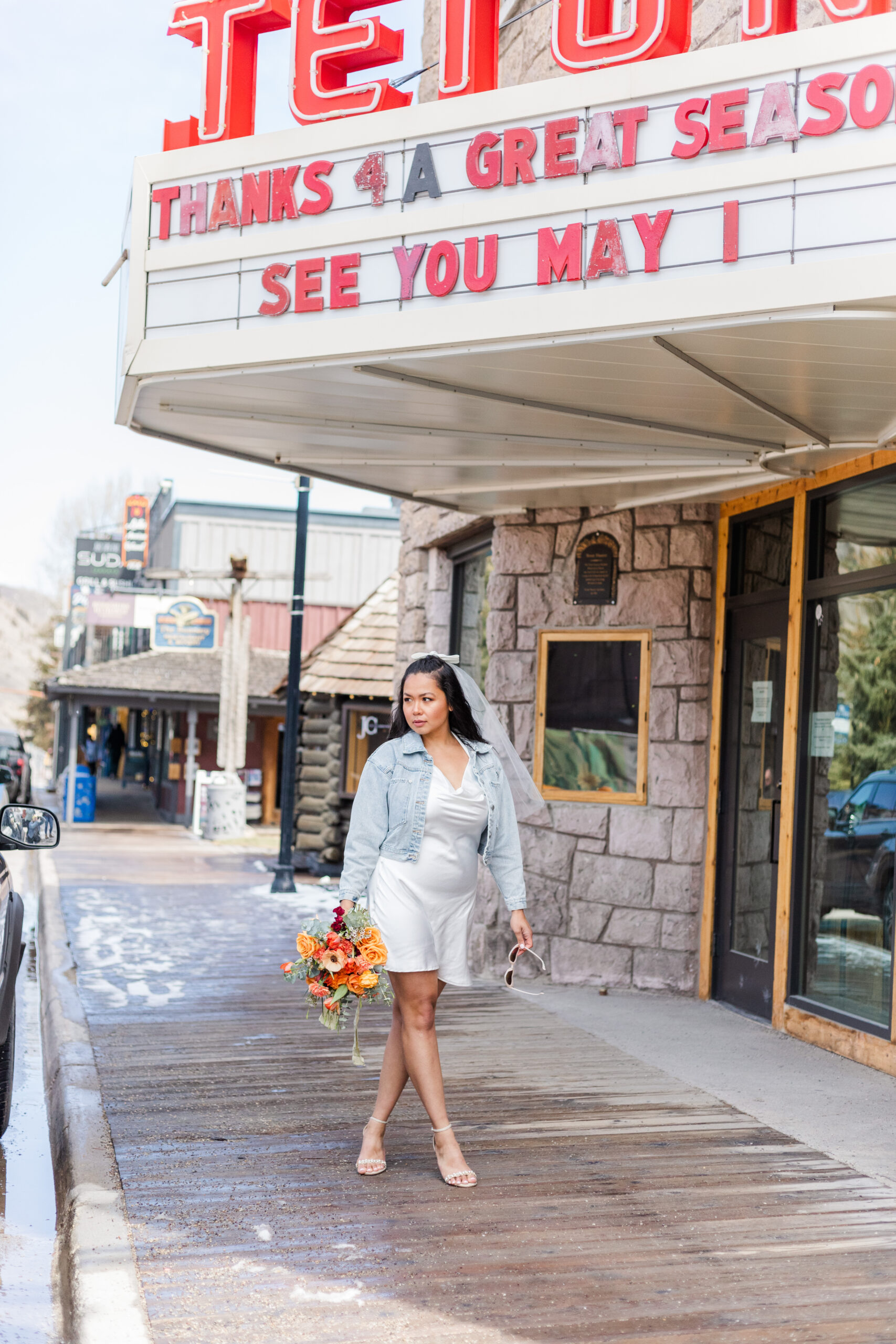 Fun, Flirty Bridal Portraits at Million Dollar Cowboy Bar