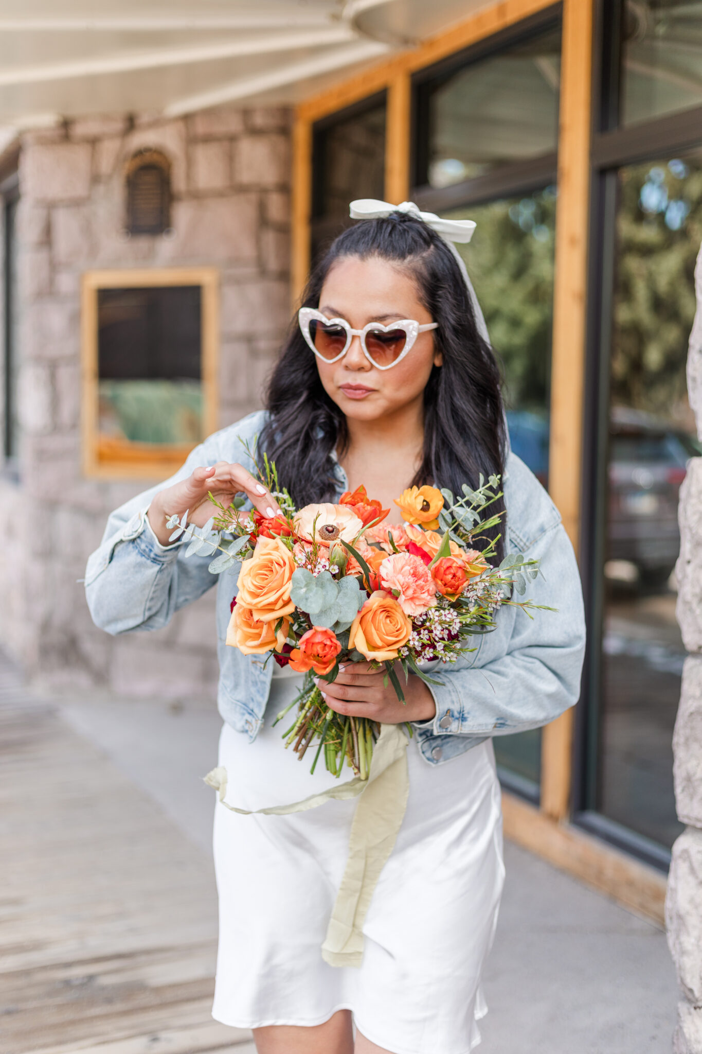 Fun, Flirty Bridal Portraits at Million Dollar Cowboy Bar