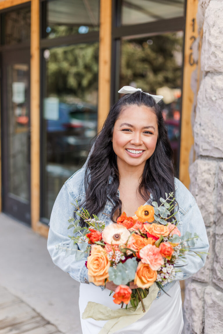 Fun, Flirty Bridal Portraits at Million Dollar Cowboy Bar